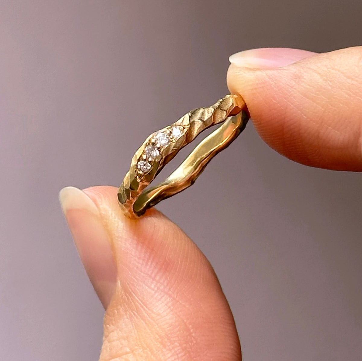 Fjord Diamond Ring - Solid Gold – Sarah Winther